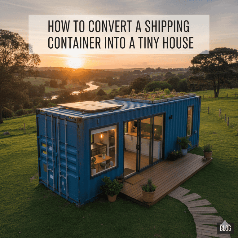 How to Convert a Shipping Container Into a Tiny House – Outdoor Storage ...